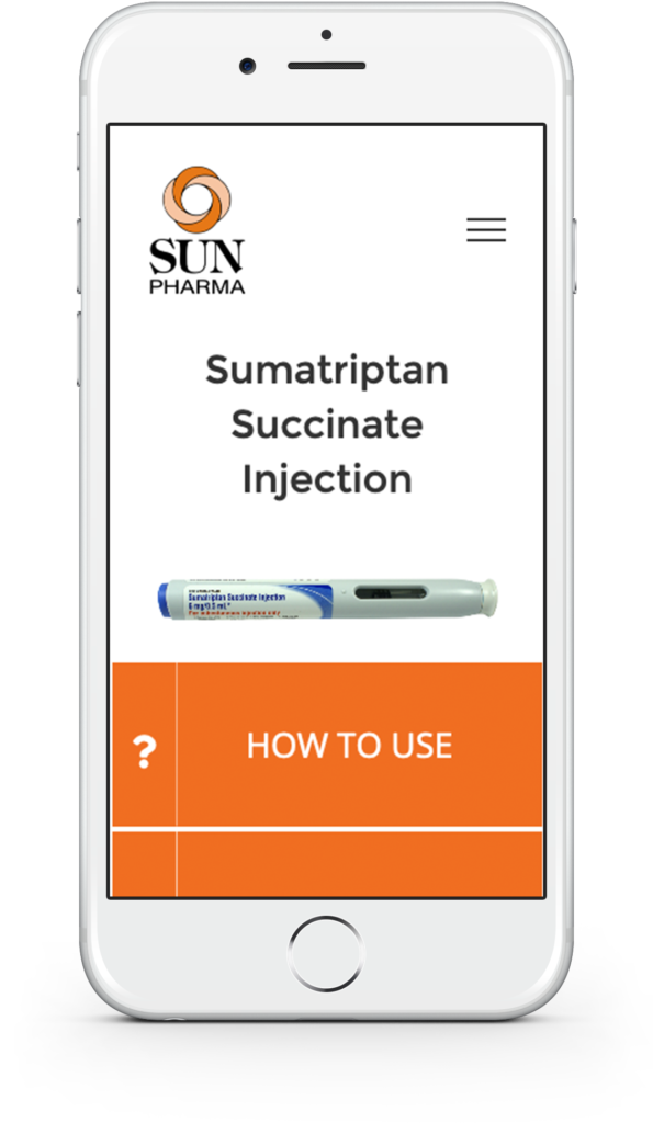Sun Pharma Sumatriptan Injection Mobile Website | GoMo Health