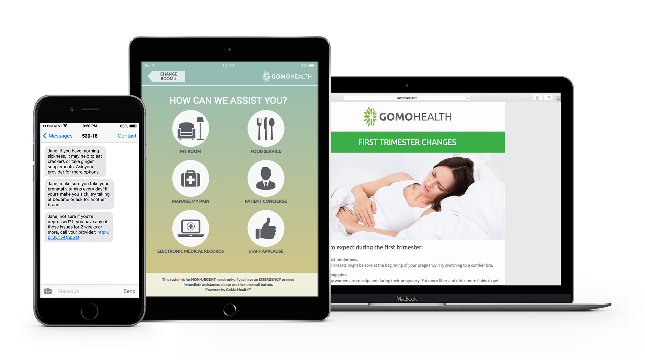 Request an Interactive Demo | GoMo Health Product Demo