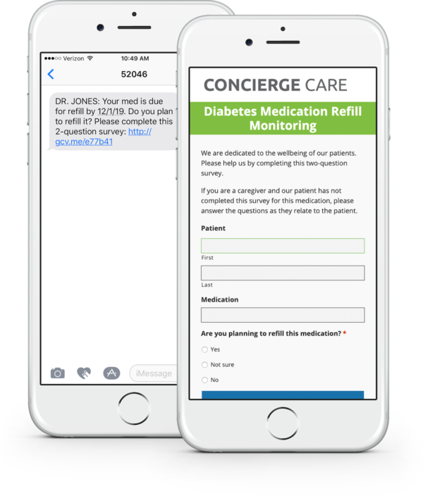 Optimus Medication Refill Reminder Text and Survey | GoMo Health